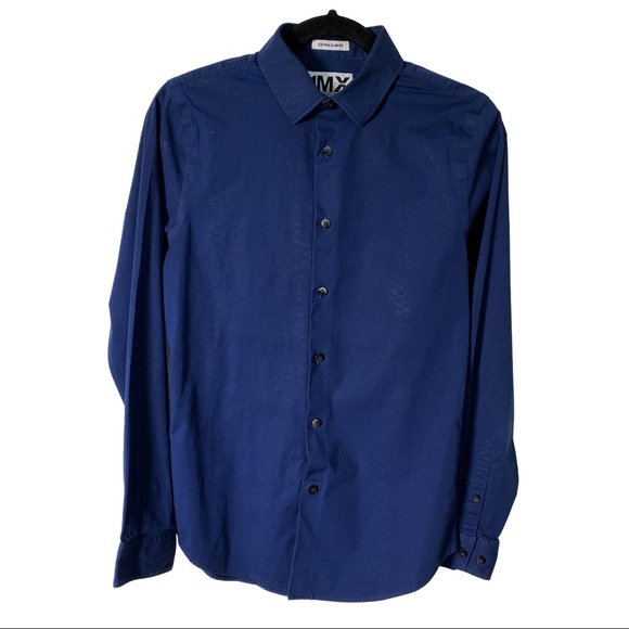 Express | Shirts | Express Mx Dress Shirt Navy | Poshmark